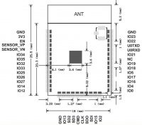 ESP32-S WiFi & Bluetooth Module with ESP32 and PCB/IPEX(u.fl) Antenna ...