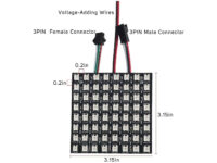 LED Matrix 8x8 WS2812B, RGB 5050 - 99Tech